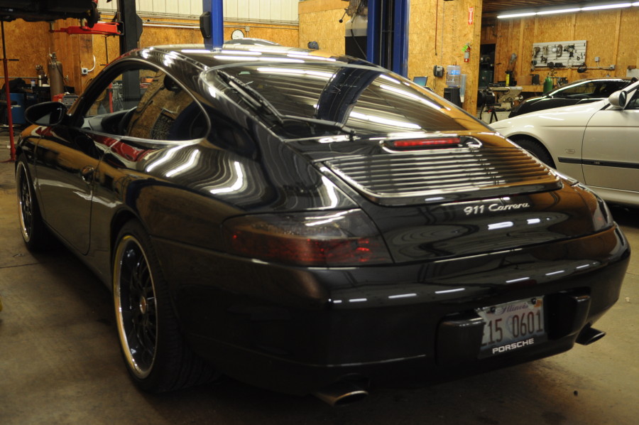 1999 Porsche 911 Carrera 996 fister exhaust muffler